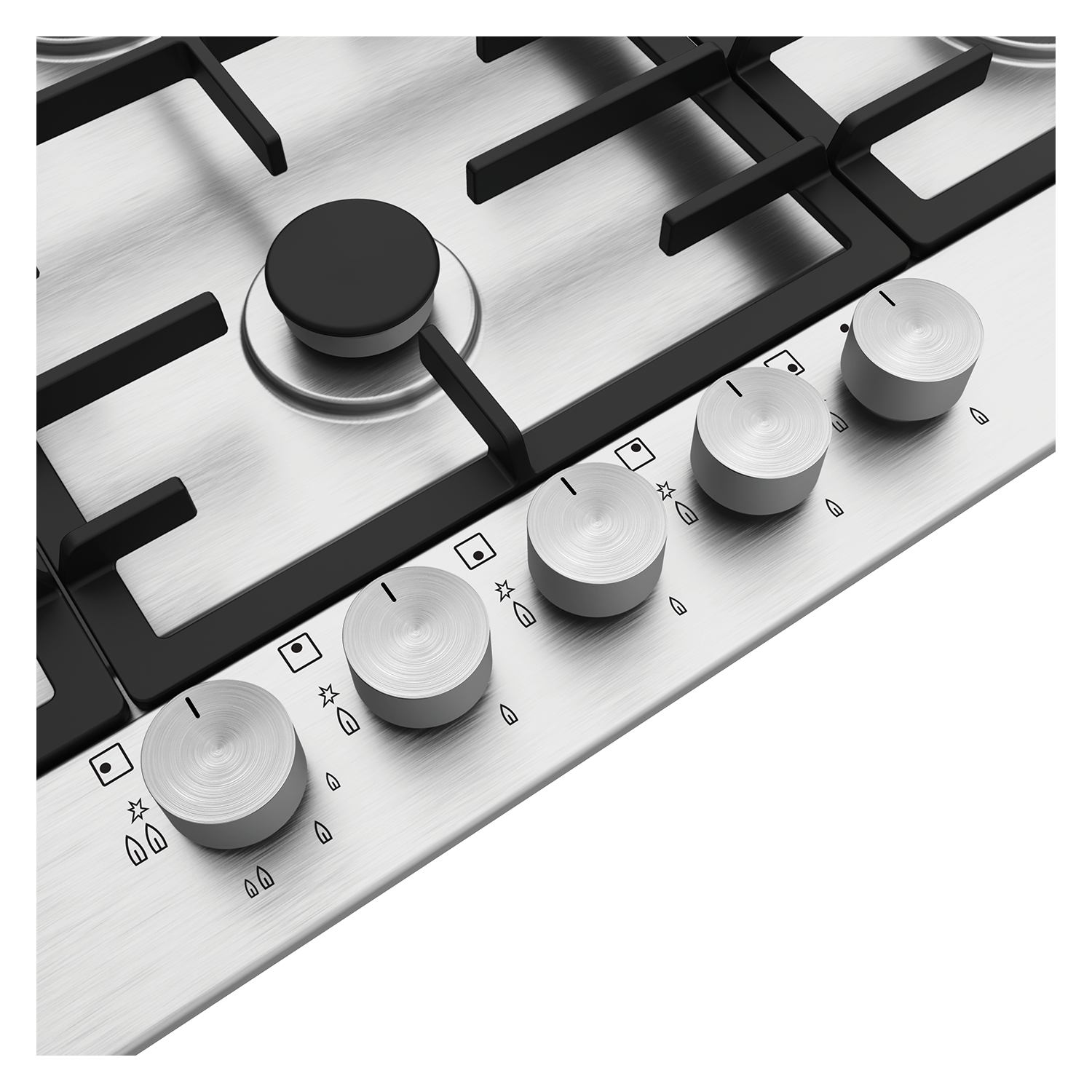 90cm 5 Burner Stainless Steel Gas Cooktop – HG90FXB - HG90FXB