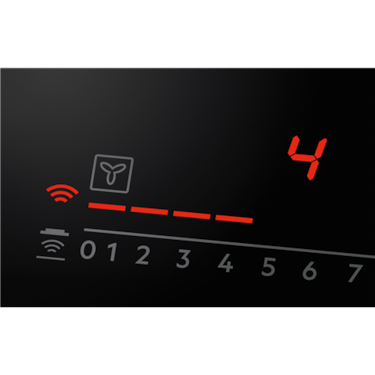 83cm induction cooktop with integrated rangehood - IDK84454IB