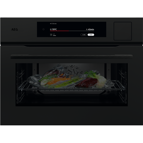 45cm Compact Oven with Full Steam plus Sous Vide, Matte Black - 9000 ...