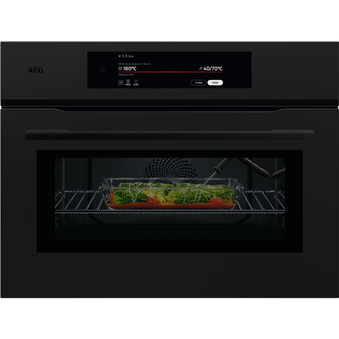 45cm Compact Combi Microwave Oven, Matte Black - 9000 Series - NKK9A801T