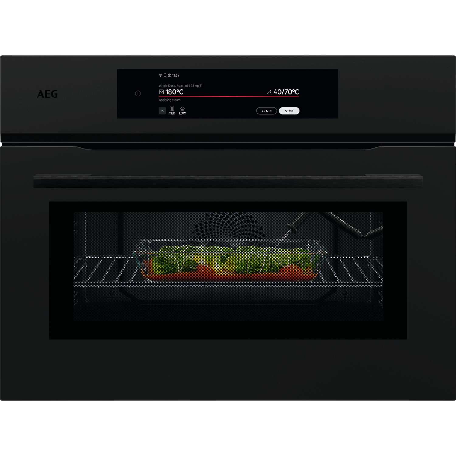 45cm Compact Combi Microwave Oven, Matte Black - 9000 Series - NKK9A801T